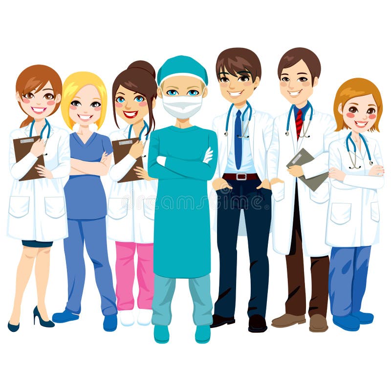 Medical team at hospital stock vector. Illustration of diagnosis ... Medical team at hospital stock vector. Illustration of diagnosis ...