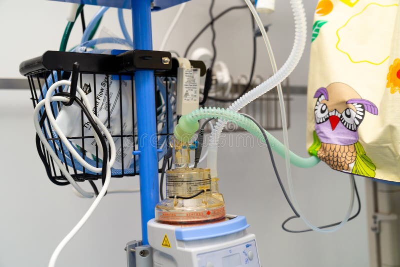 Hospital Modern Device Working on Quarantine. Pandemic Electronic ...