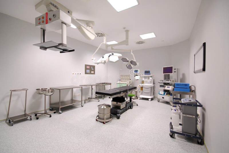 Operating Room in Cardiac Surgery Stock Image - Image of indoors ...