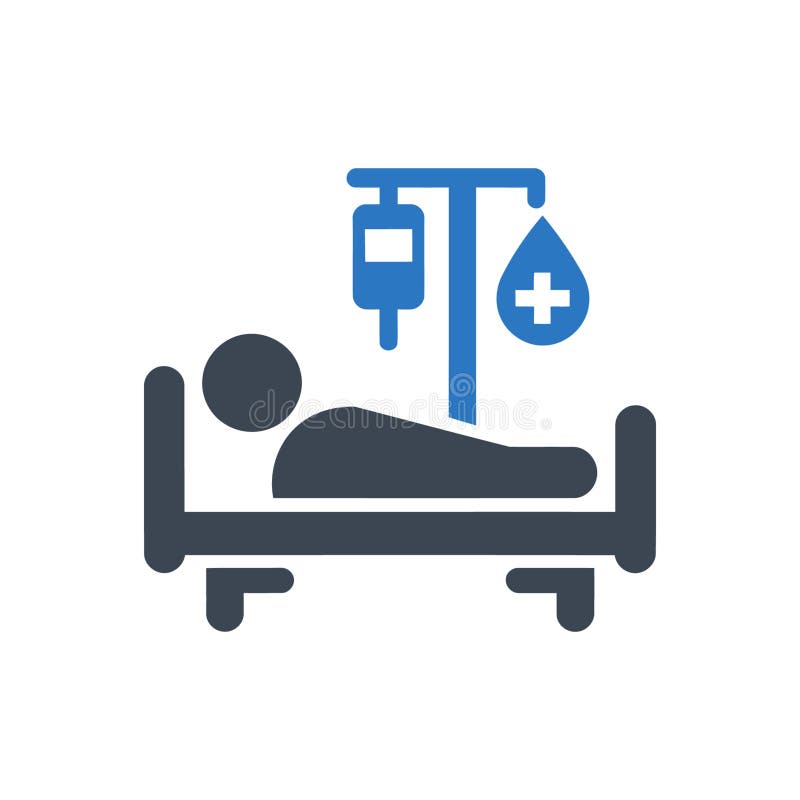 Hospital Patient Care Icon stock vector. Illustration of healthcare ...