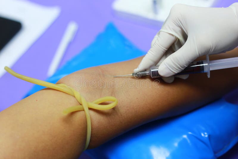 Hospital Patient Having a Blood Test Stock Image - Image of filter ...