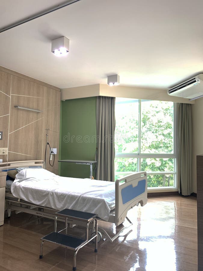 Hospital Patient Room in Daylight Stock Photo - Image of bandage, break ...