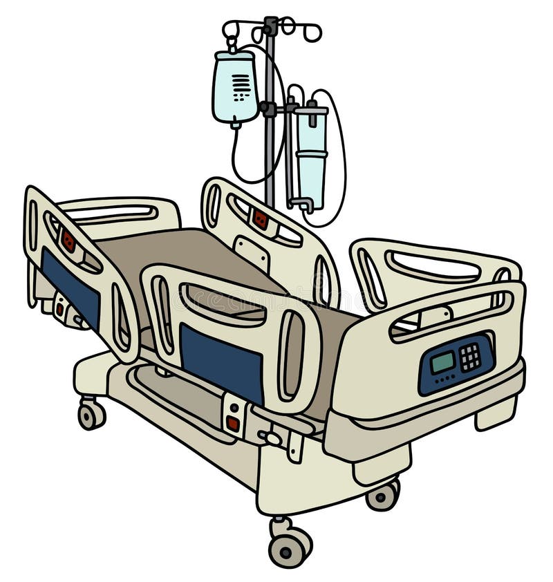 Hospital position bed stock vector. Illustration of monitor - 75872012