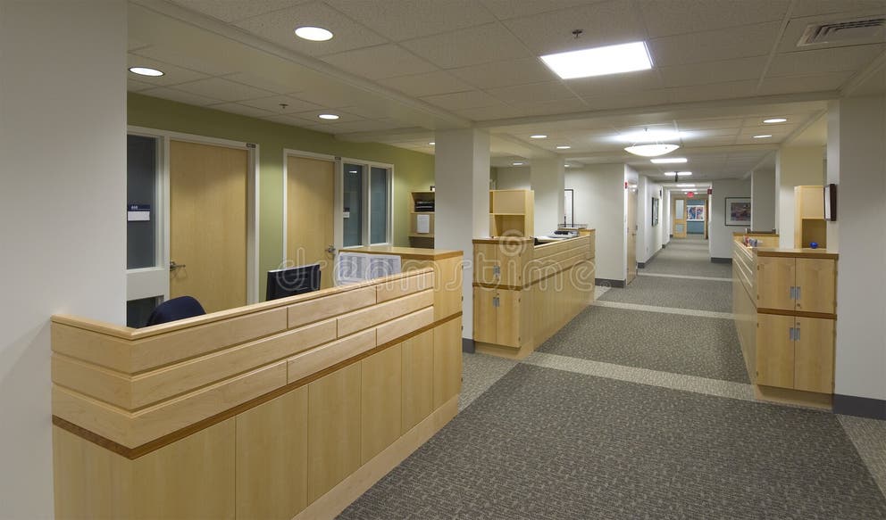 Hospital reception area stock image. Image of services - 12275043