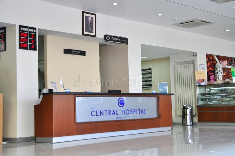Hospital Reception and Lobby Editorial Image - Image of business ...
