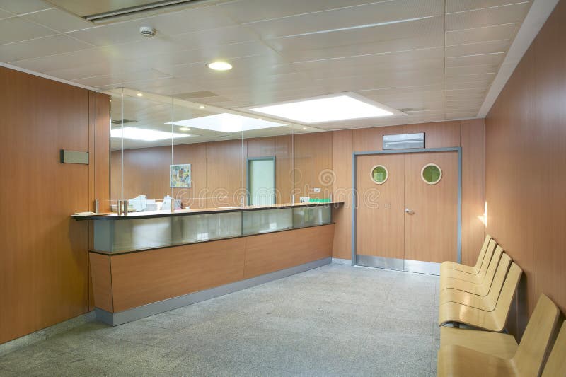 Hospital Reception and Waiting Area Stock Photo - Image of hospital ...