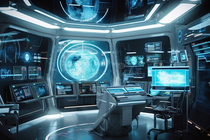 The Hospital Room of the Future, in a Futuristic Spaceship Created by ...