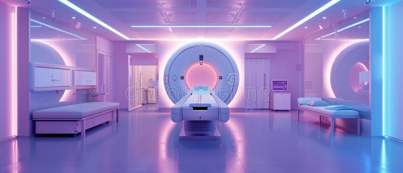 A Hospital Room with a Large MRI Machine by AI Generated Image Stock ...