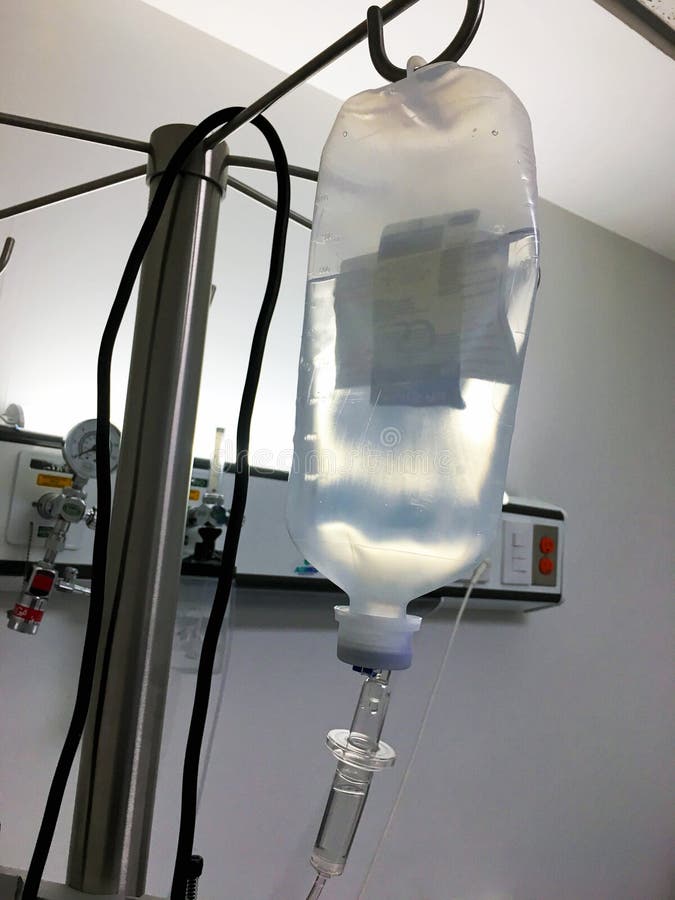 Hospital Serum Hanging Ready To Be Used Stock Photo - Image of ready ...