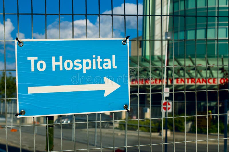 Hospital Sign stock photo. Image of sign, blue, healt - 26335688