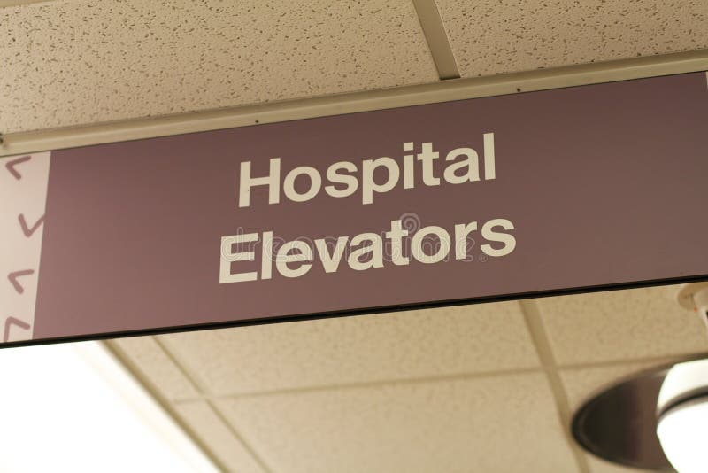 Hospital Sign: Hospital Elevators Stock Image - Image of corridor ...