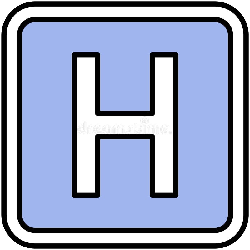 Hospital Sign Icon, Wayfinding Sign Vector Stock Vector - Illustration ...