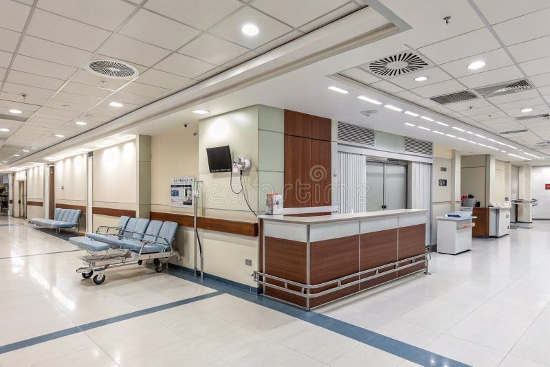 Hospital Sketch Interior Isolated Stock Illustration - Illustration of ...