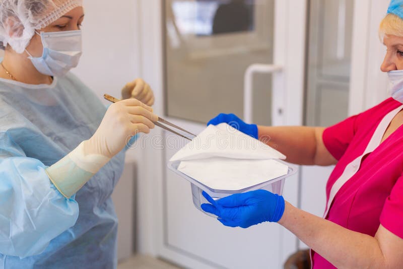 Hospital. Surgeon Operates in the Operating Room Stock Photo - Image of ...