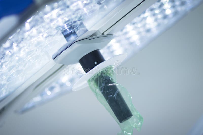Hospital Surgery Operating Room Light Stock Image - Image of healthcare ...