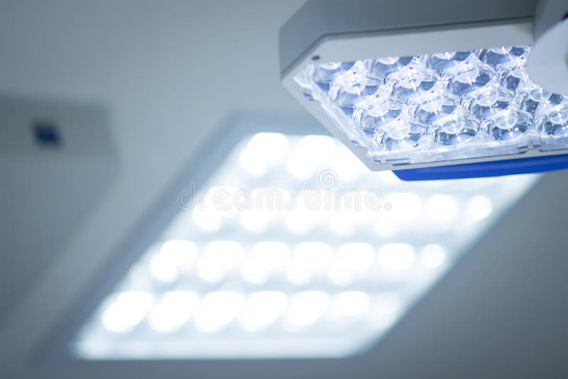Hospital Surgery Operating Room Light Stock Image - Image of healthcare ...
