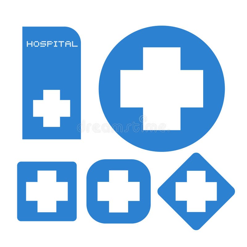 Hospital symbols stock vector. Illustration of design - 108062691