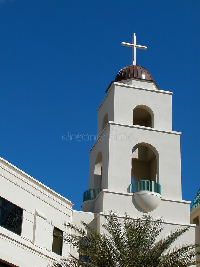 Hospital-Tower and Cross stock photo. Image of hospital - 4130894