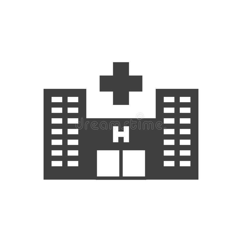 Hospital Vector Icon stock vector. Illustration of icon - 98736251