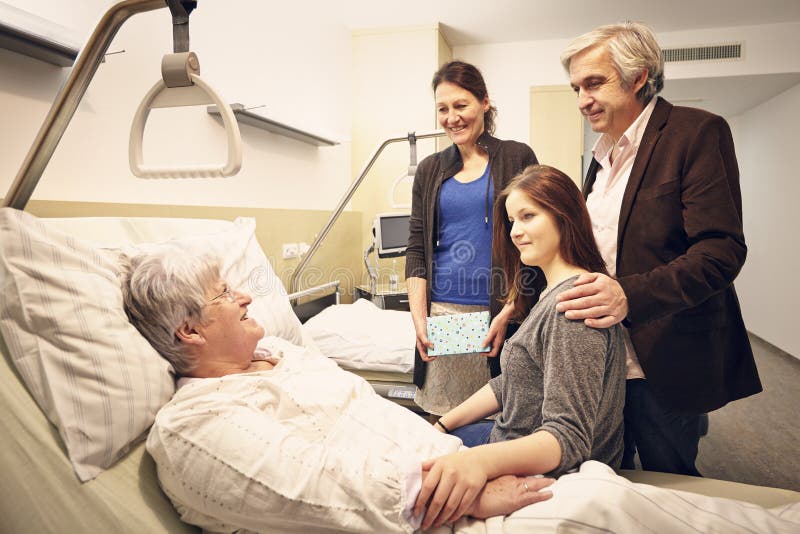 Hospital visiting family stock image. Image of hospital - 38187961