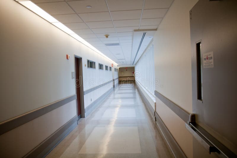 Hospital walkway stock image. Image of reflection, hospital - 9231603