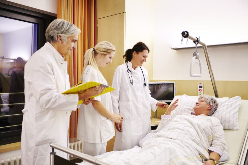 Hospital Ward Patient in Bed Stock Photo - Image of visit, nurse: 38922342