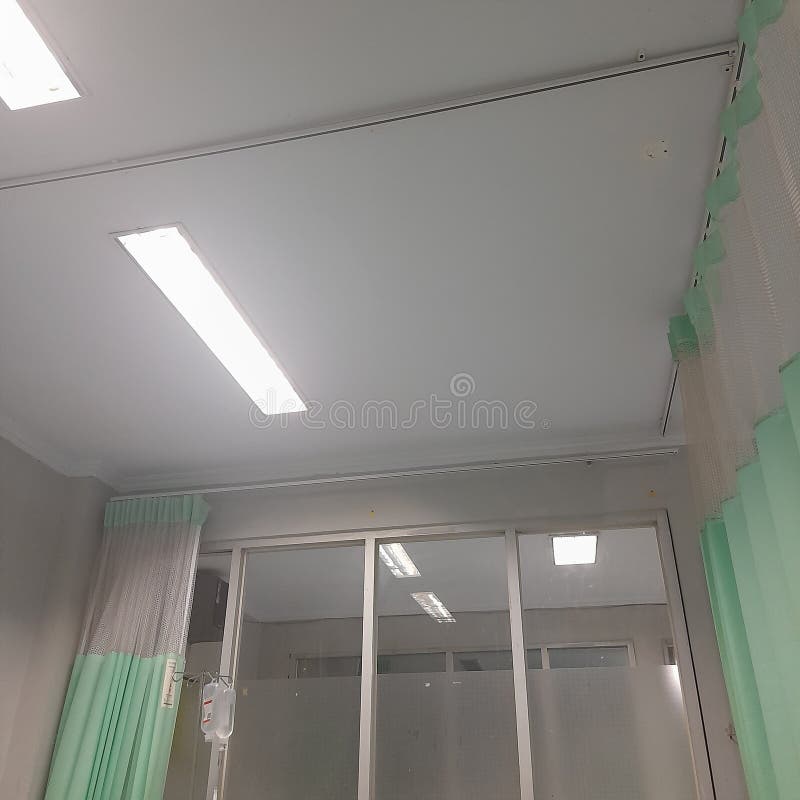 Hospital Window Light Wall Room Night Stock Photo - Image of night ...