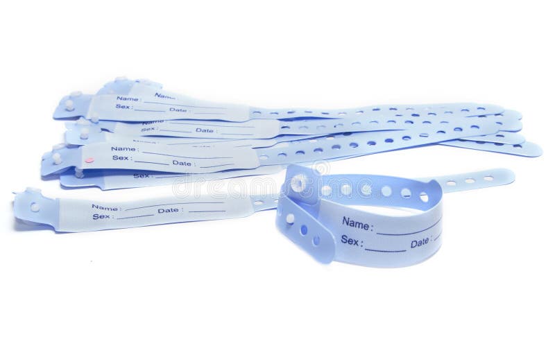 Hospital wrist tag stock image. Image of band, identification - 26233901