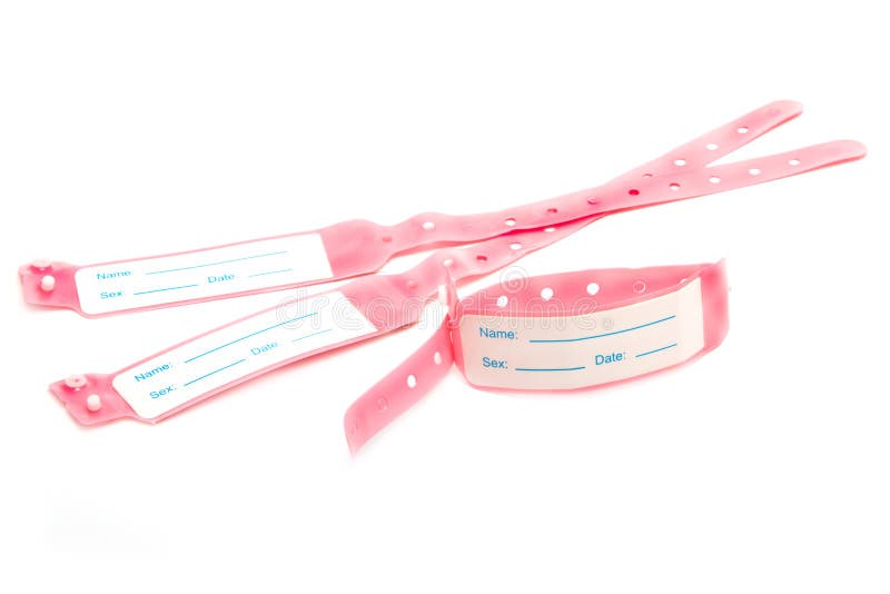 Hospital wrist tag stock image. Image of band, identification - 26233901
