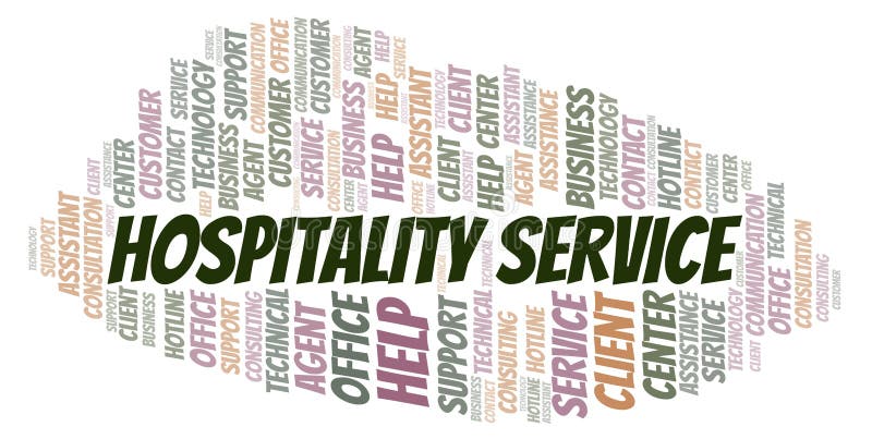 Hospitality word cloud stock vector. Illustration of receive - 188951787