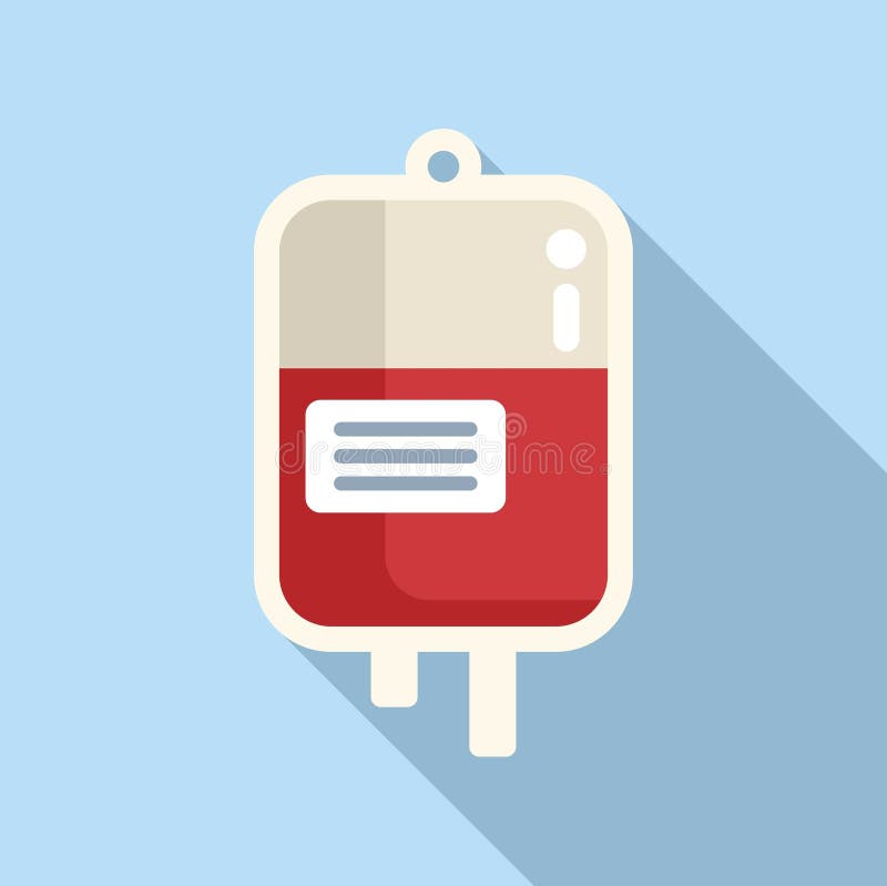 Hospitalization Blood Package Icon Flat Vector. Patient Care Stock ...