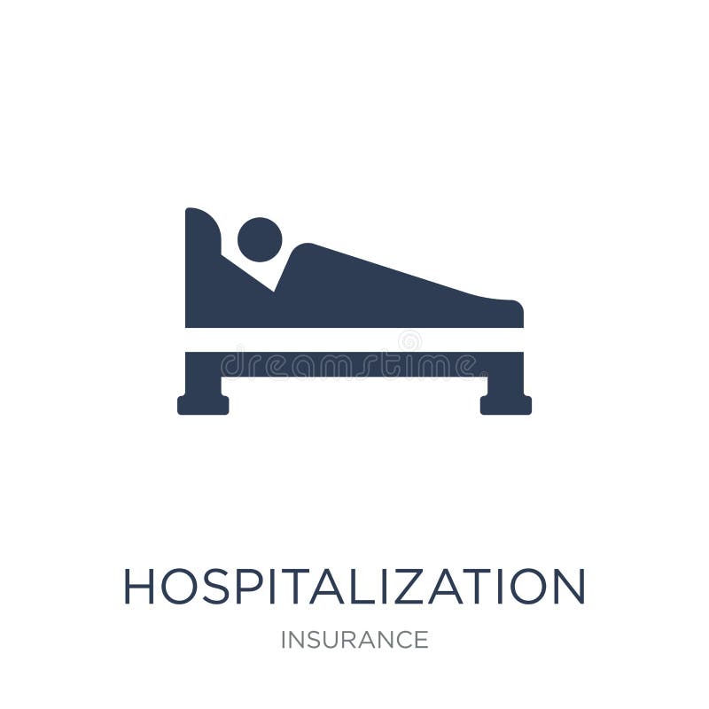 Hospitalization Icon Design Black Stock Vector - Illustration of ...