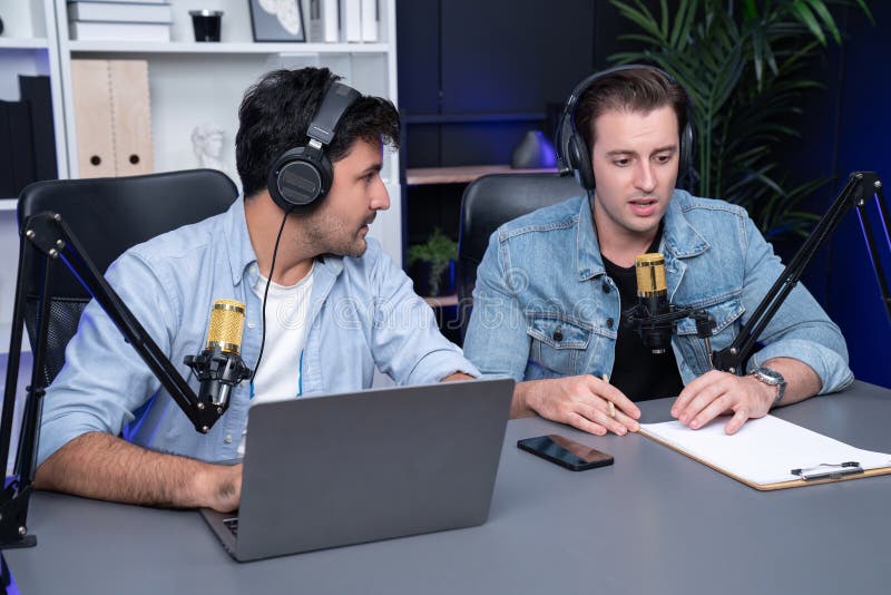 Host Channel of Smart Influence Broadcaster Talking with Guest ...