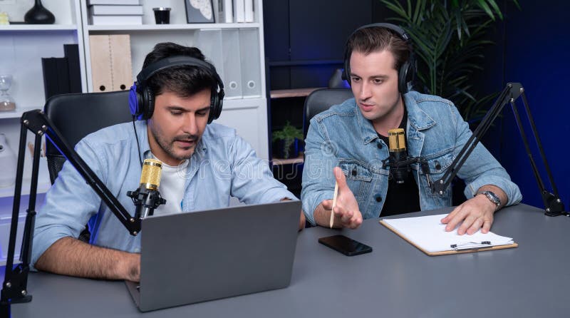 Host Channel of Smart Influence Broadcaster Talking with Guest ...