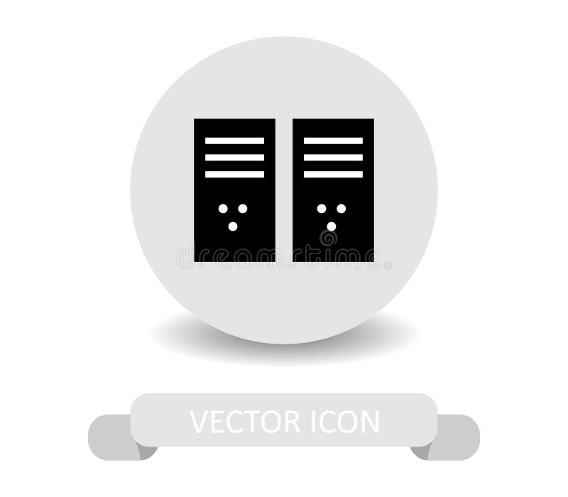 Computer Icon Illustrated in Vector on White Background Stock ...