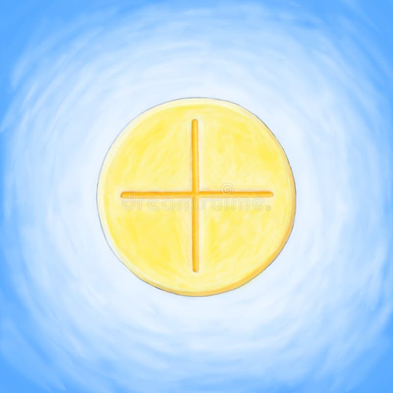 Host eucharist stock illustration. Illustration of jesus - 90170250