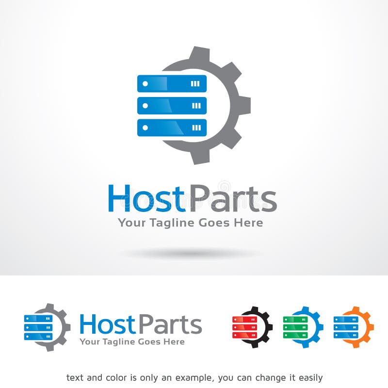 Host Parts Template Design Vector Stock Vector - Illustration of ...