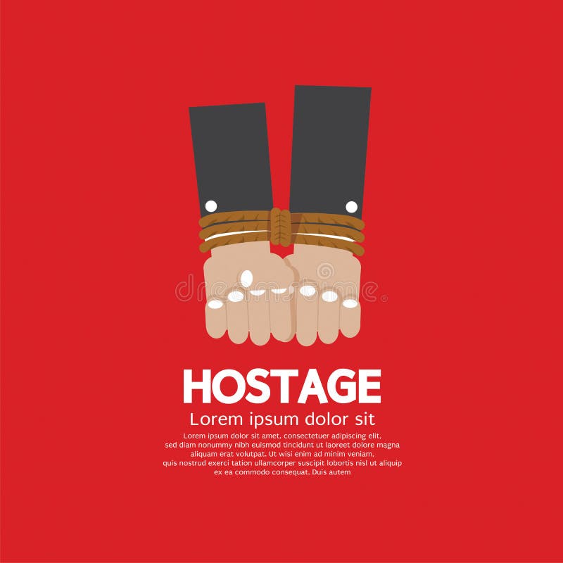 Hostage Concept Vector Illustration. Stock Vector - Illustration of ...