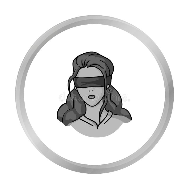 Hostage Icon in Monochrome Style Isolated on White Background. Crime ...