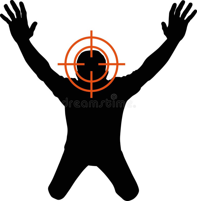 Hostage stock vector. Illustration of silhouette, emotion - 85626643