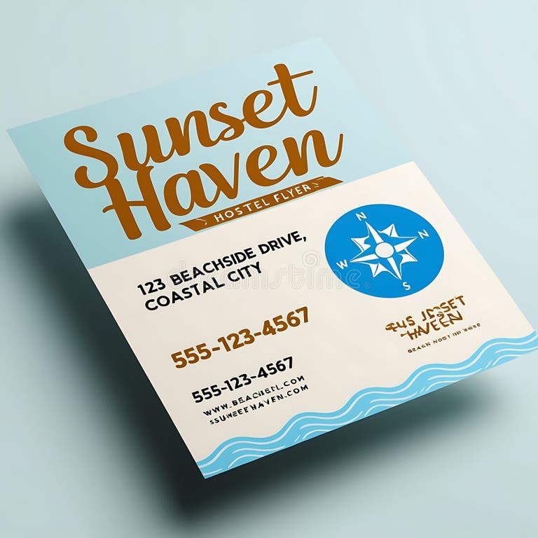 Hostel Accommodation Flyer Template Design Illustration Photos Stock ...