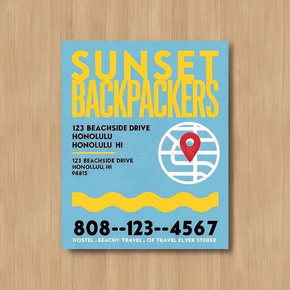 Hostel Accommodation Flyer Template Design Illustration Photos Stock ...