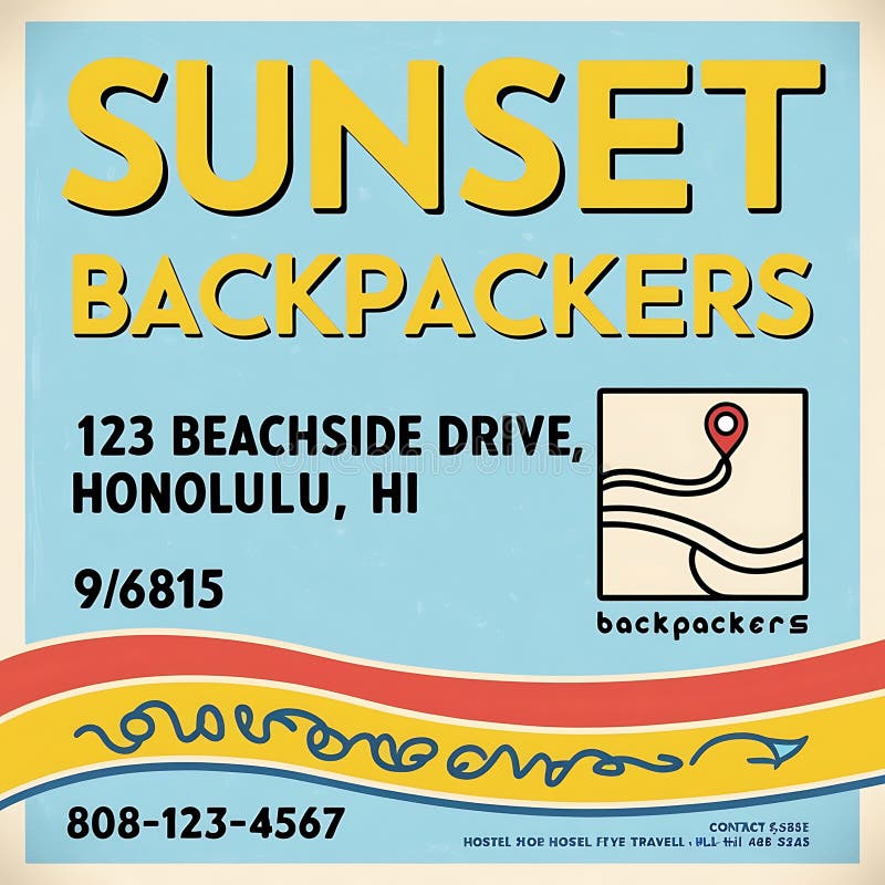 Hostel Accommodation Flyer Template Design Illustration Photos Stock ...