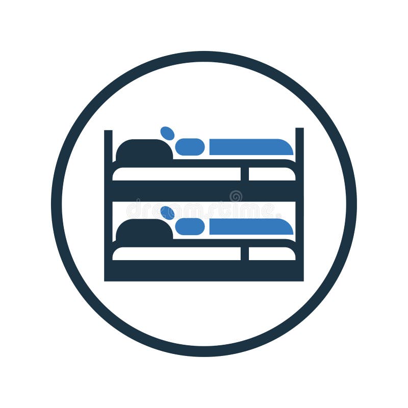 Hostel, Building, Bed Icon. Simple Vector Illustration Stock ...