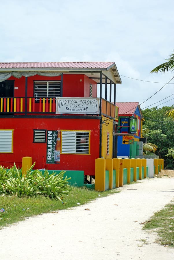Colorful Building on Caye Caulker Editorial Photography - Image of ...