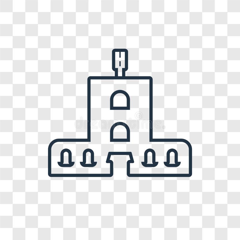 Hostel Concept Vector Linear Icon Isolated on Transparent Background ...