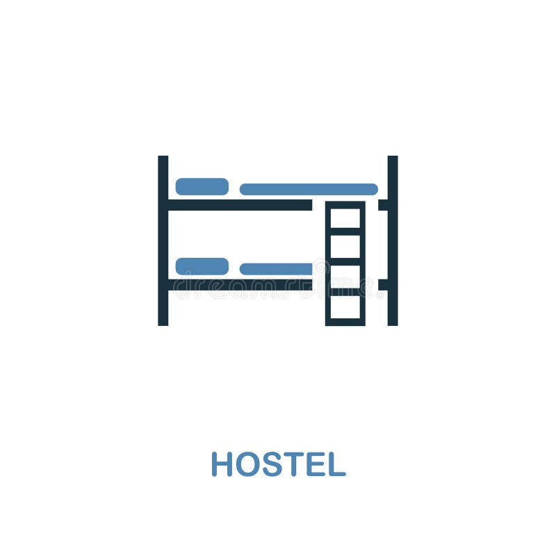 Hostel Icon. Simple Element from City Elements Icons Collection Stock ...