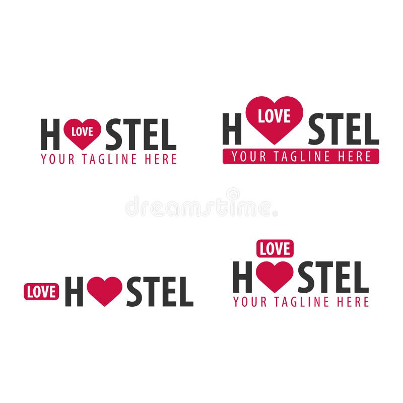 Hostel Logo. Hotel Logo. Travel Rest Place. Vector Illustration. Stock ...