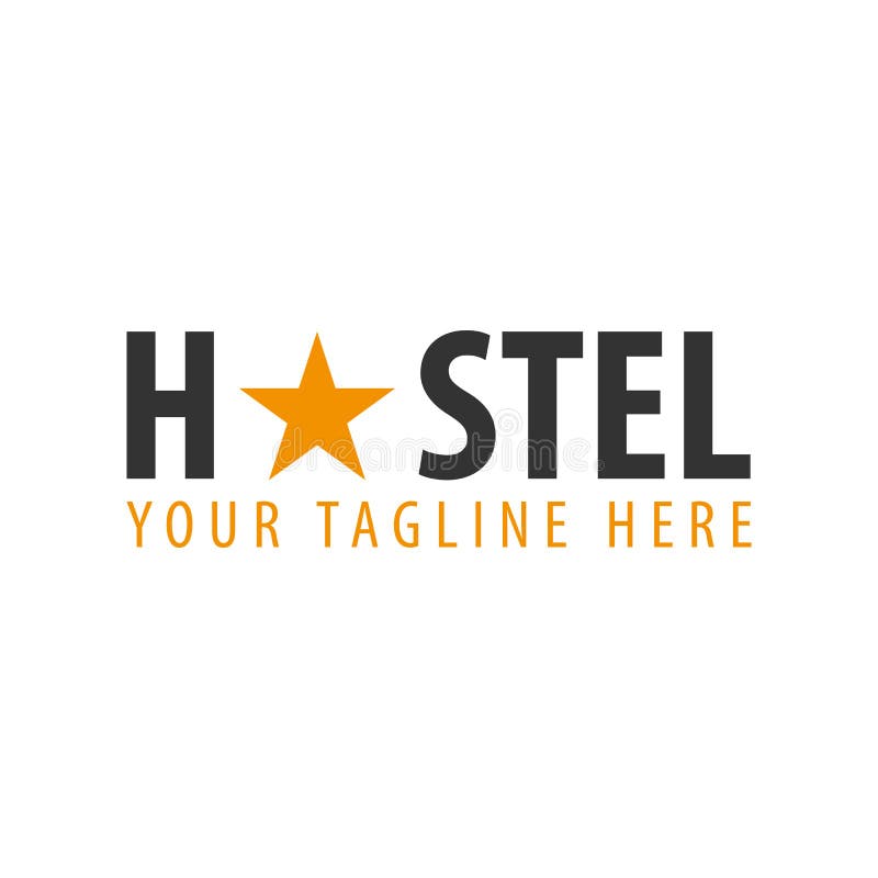 Hostel Logo. Hotel Logo. Travel Rest Place. Vector Illustration. Stock ...