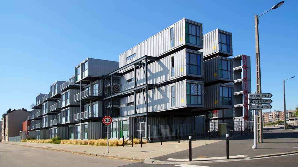Hostel for Students from Containers. Editorial Photo - Image of ...